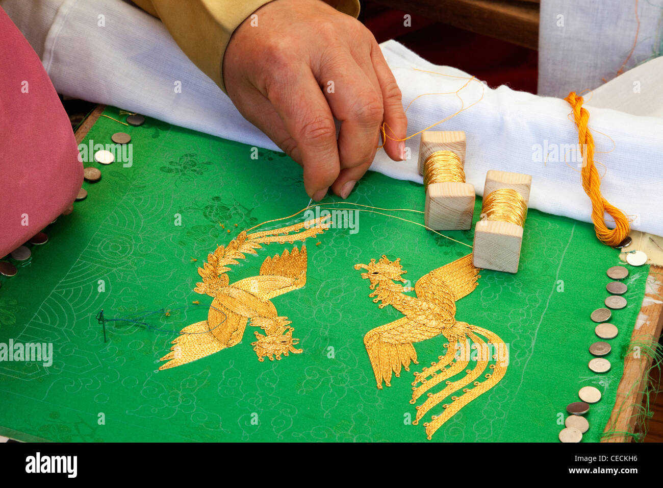 Gold thread hi-res stock photography and images - Alamy