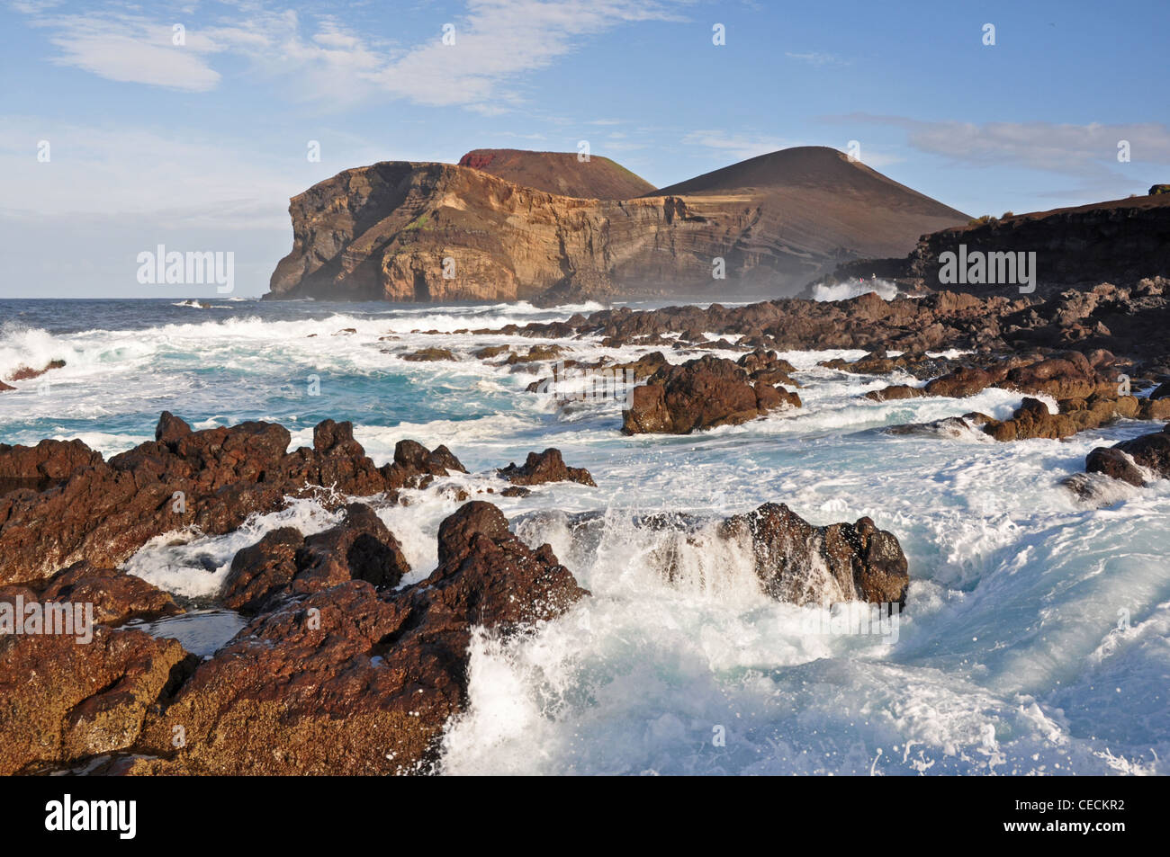 EUROPE, PORTUGAL, AZORES, Faial, Ponta dos Capelinhos, with 1958 ...
