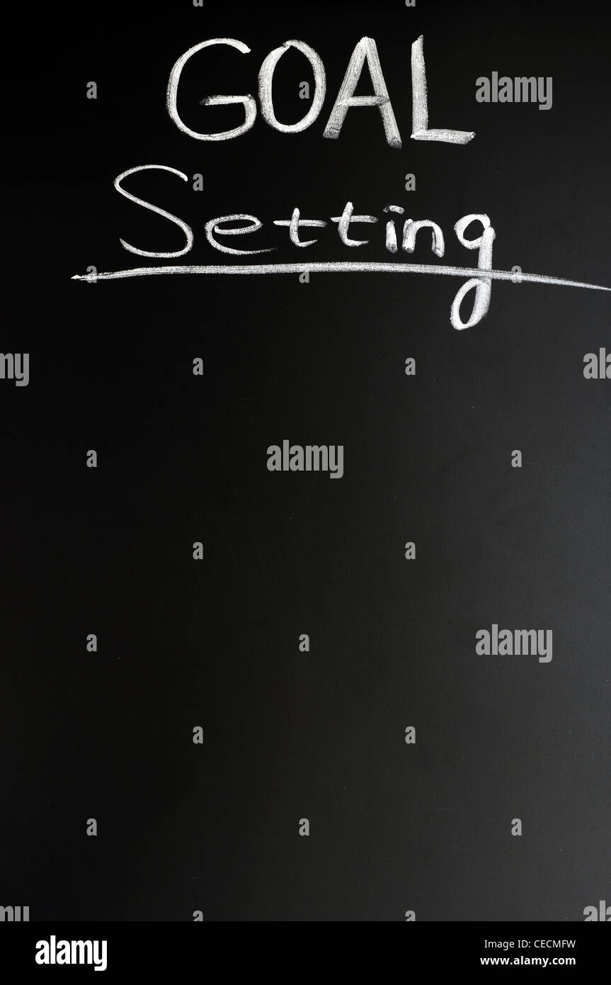 Smart goal setting concept handwriting hi-res stock photography and ...