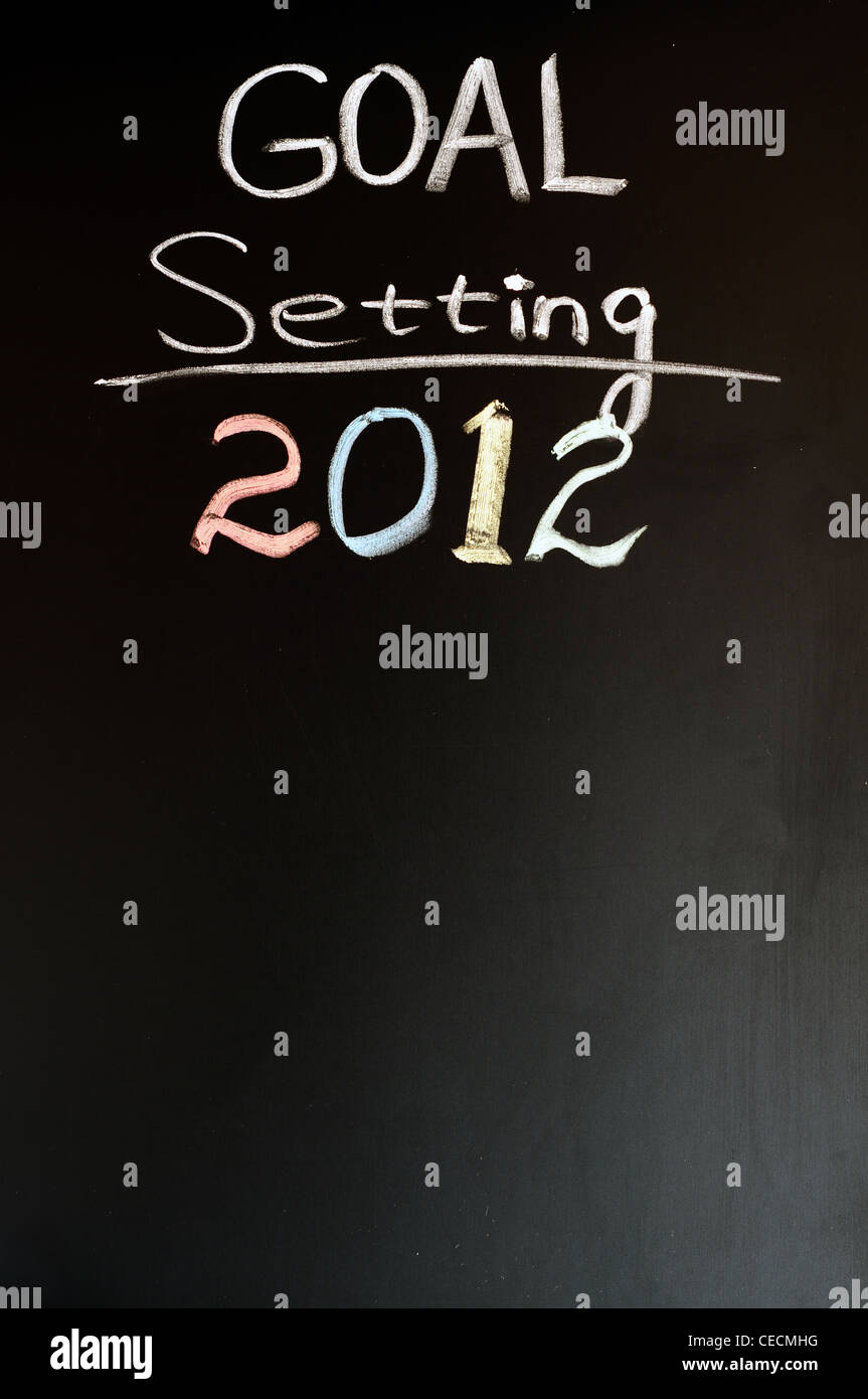2012 year goal new background new year calendar concept business text ...