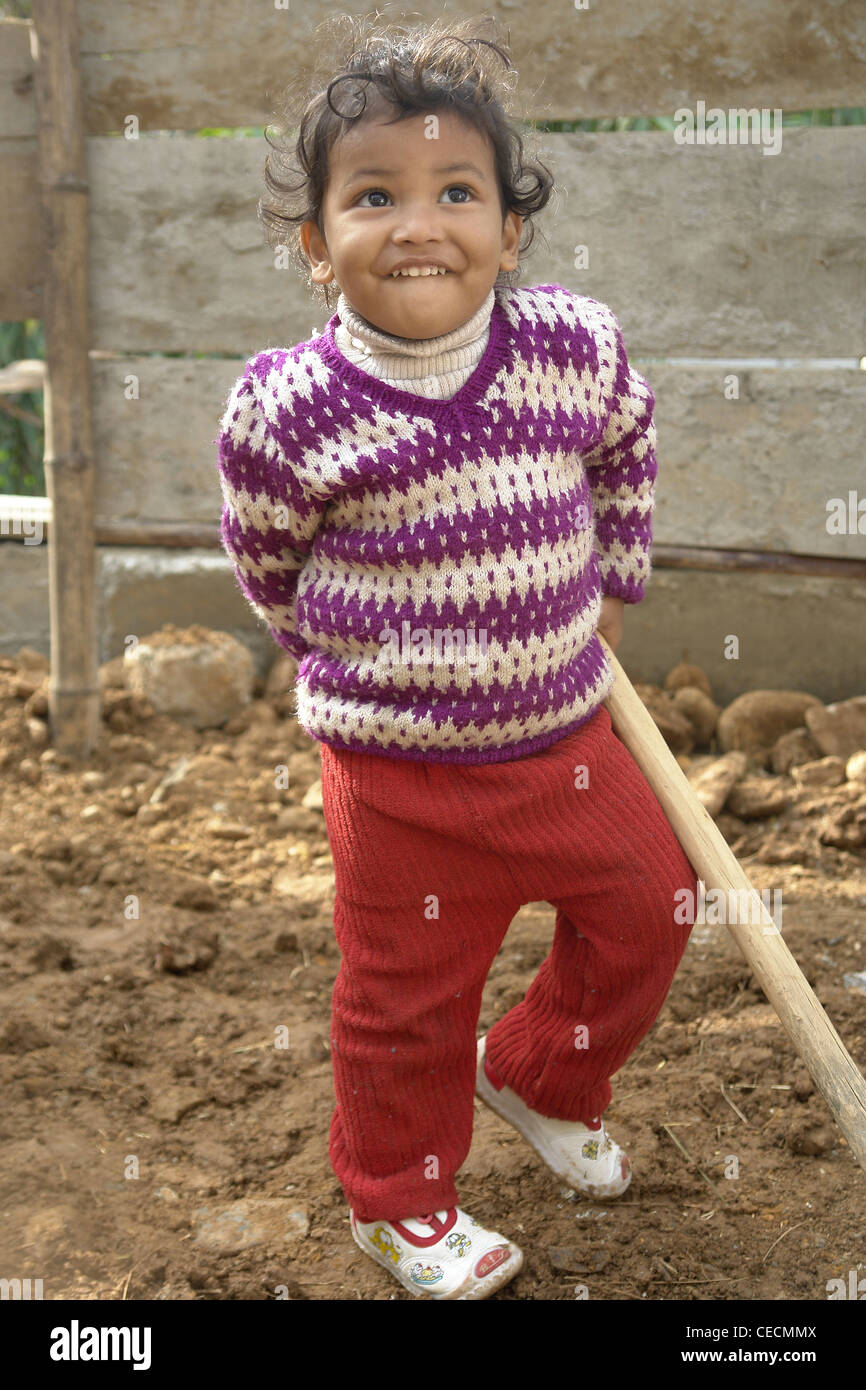 Rural indian village kids playing hi-res stock photography and images ...
