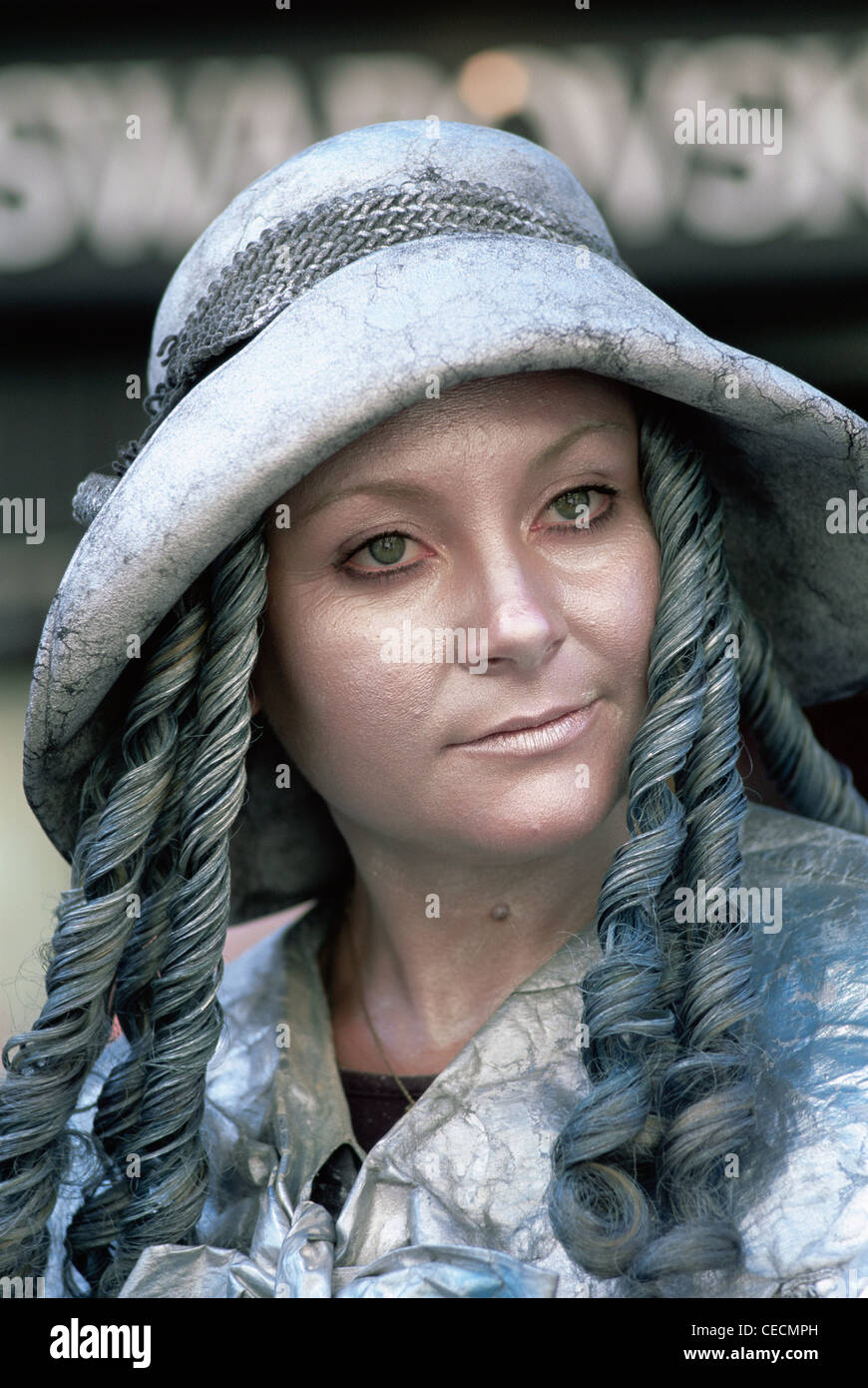 England, London, Covent Garden, Human Statue Stock Photo - Alamy