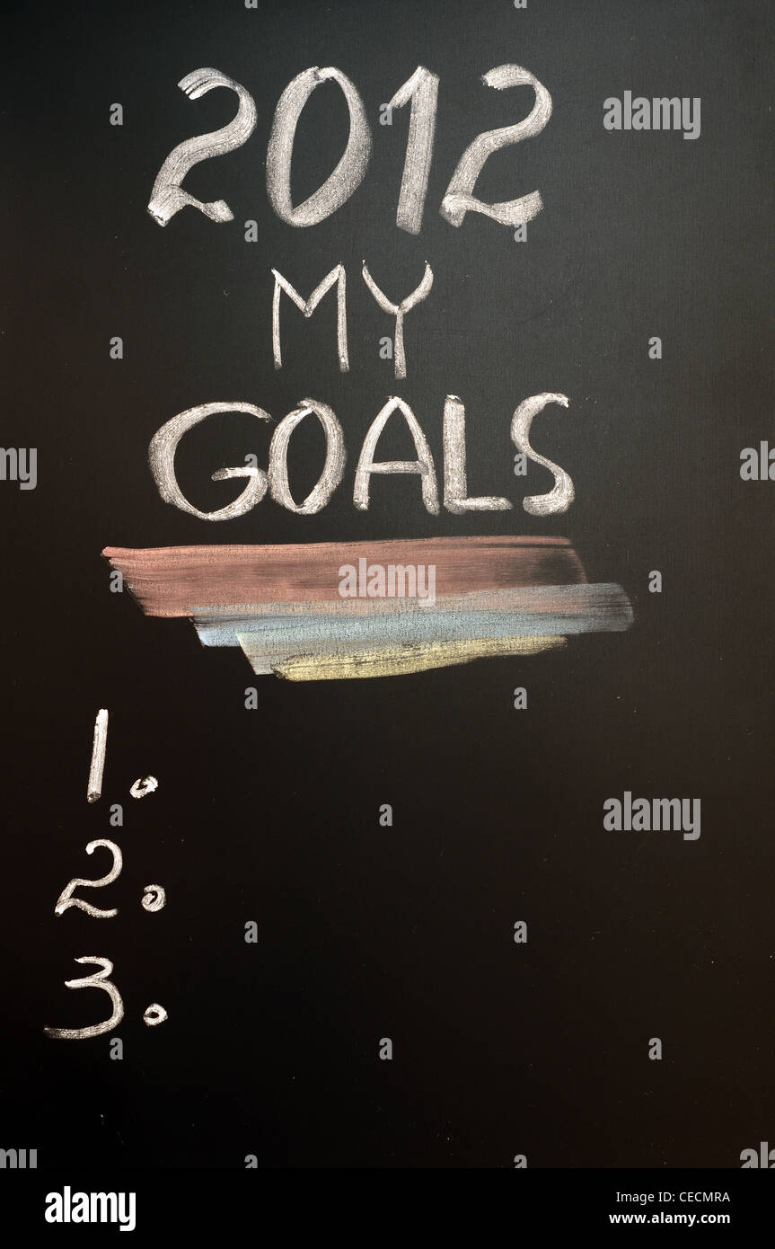 2012 year goal new background new year calendar concept business text ...