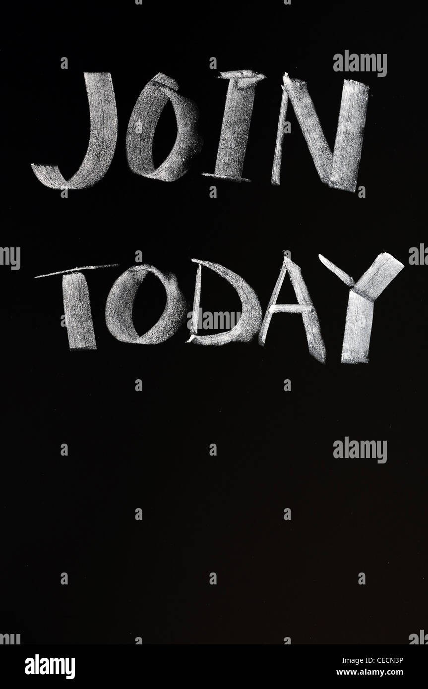 join today sign now concept symbol business register word enter black ...