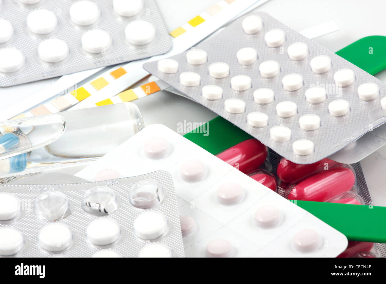 Packs of pills Stock Photo - Alamy