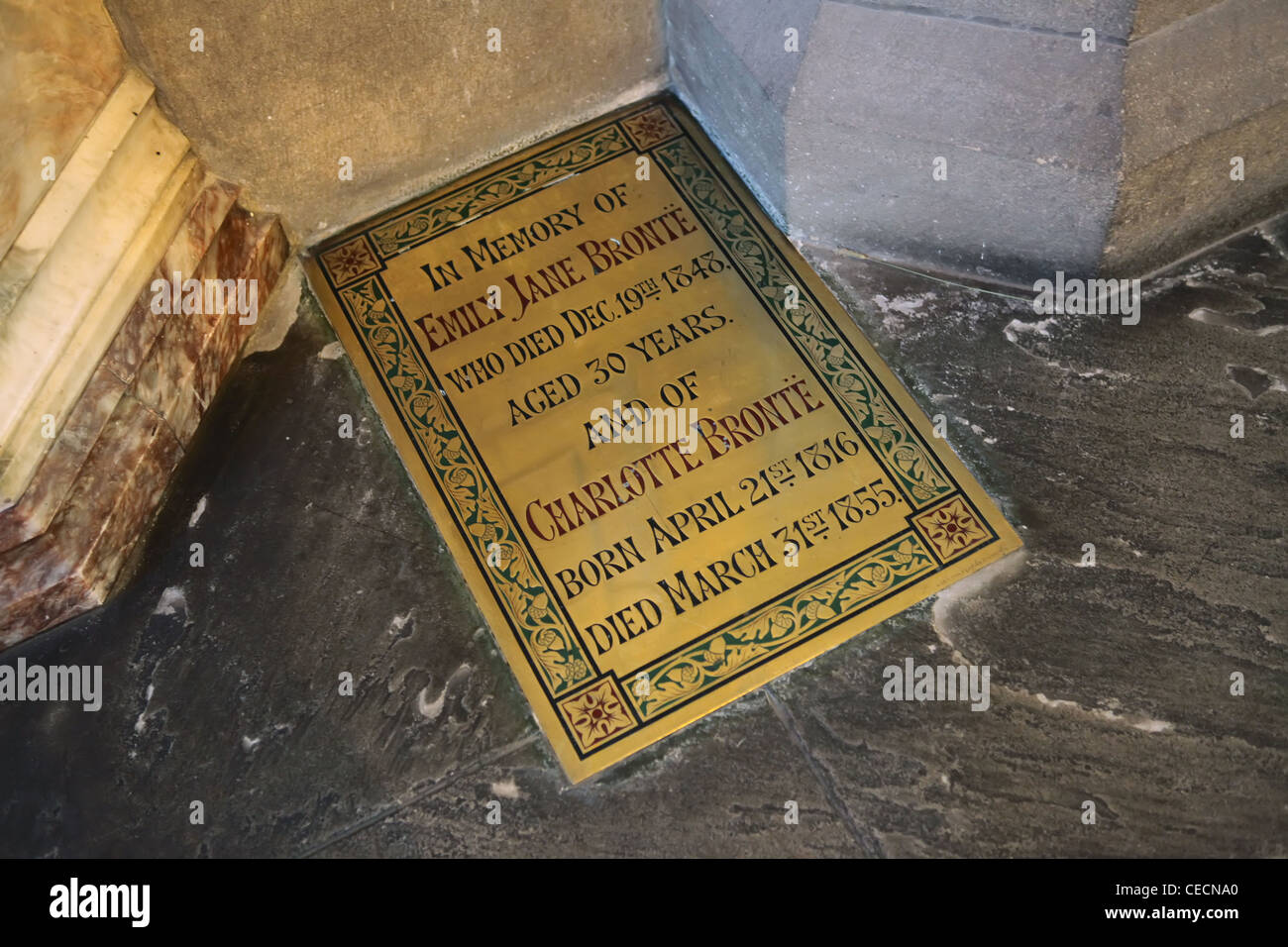 St Michael and All Angels church, Haworth, Yorkshire. Place of burial ...