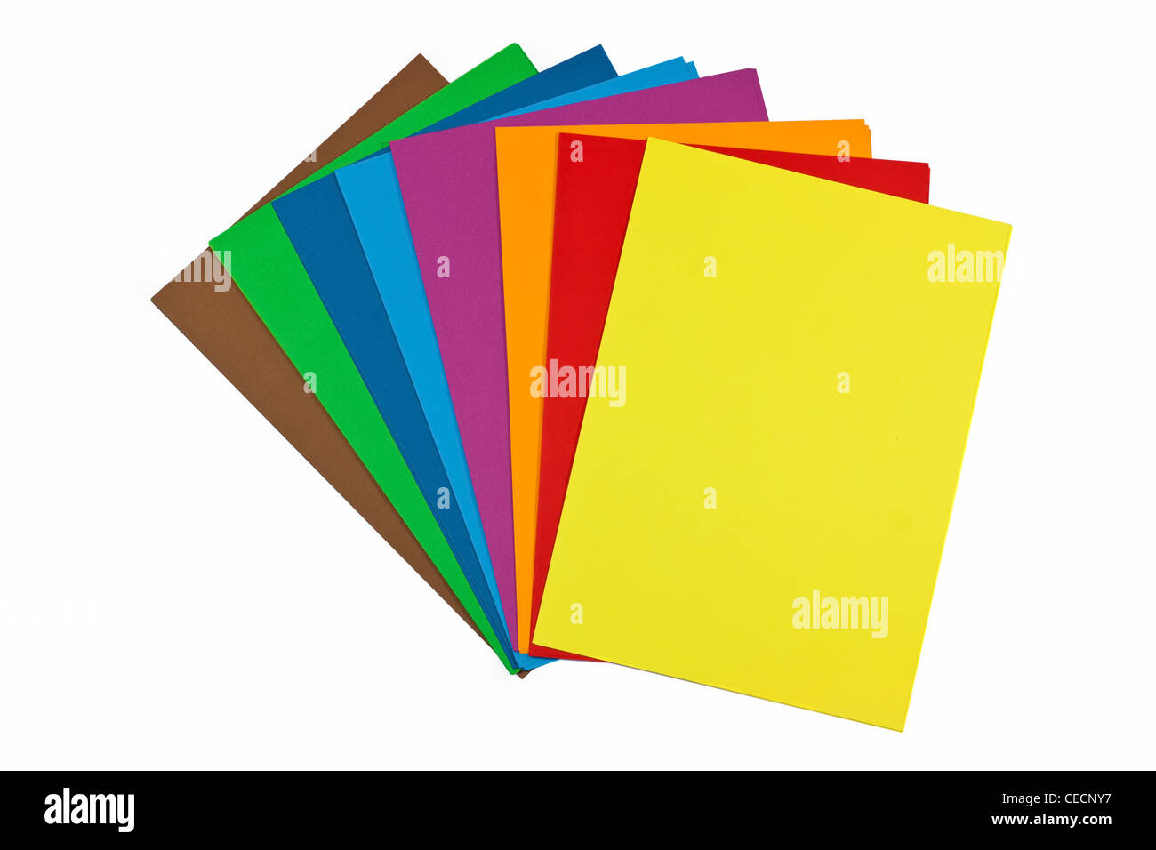 colorful paper stacks Stock Photo - Alamy