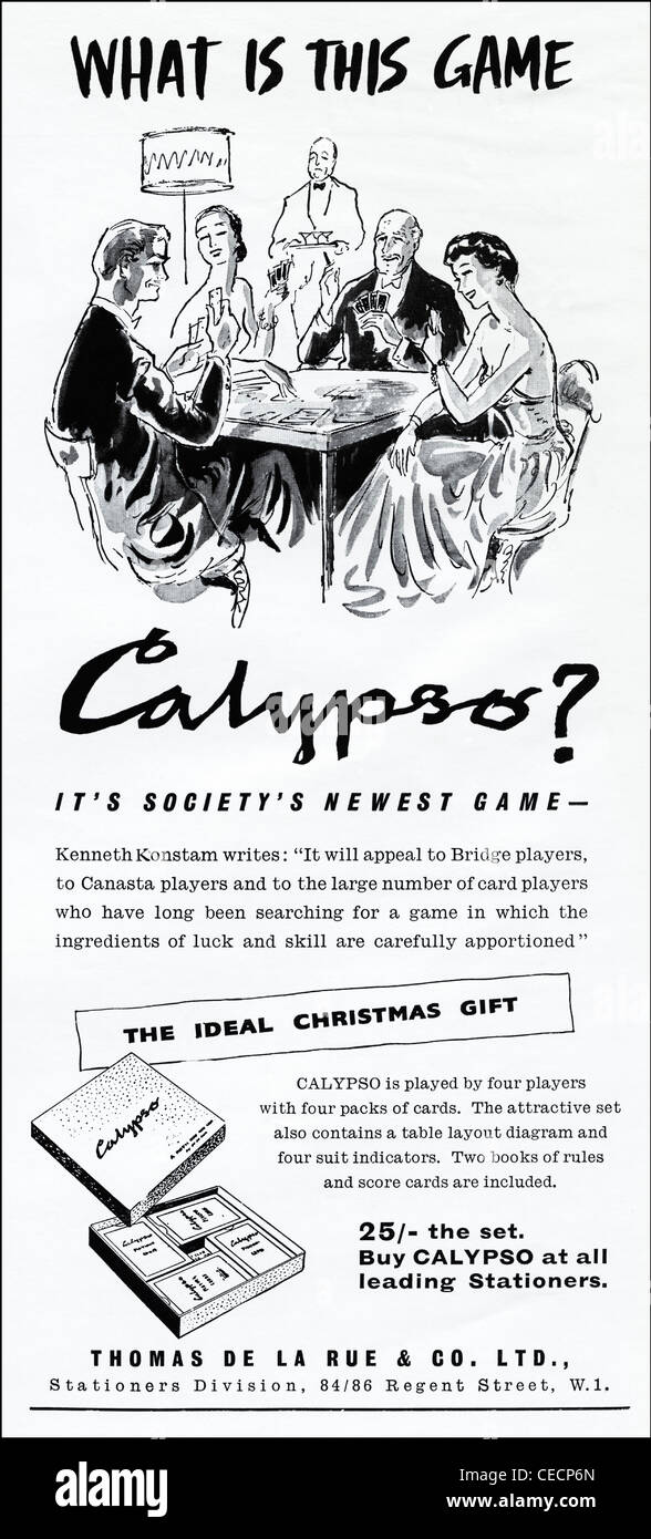 Original advert from 1950s news magazine advertising adult board game ...