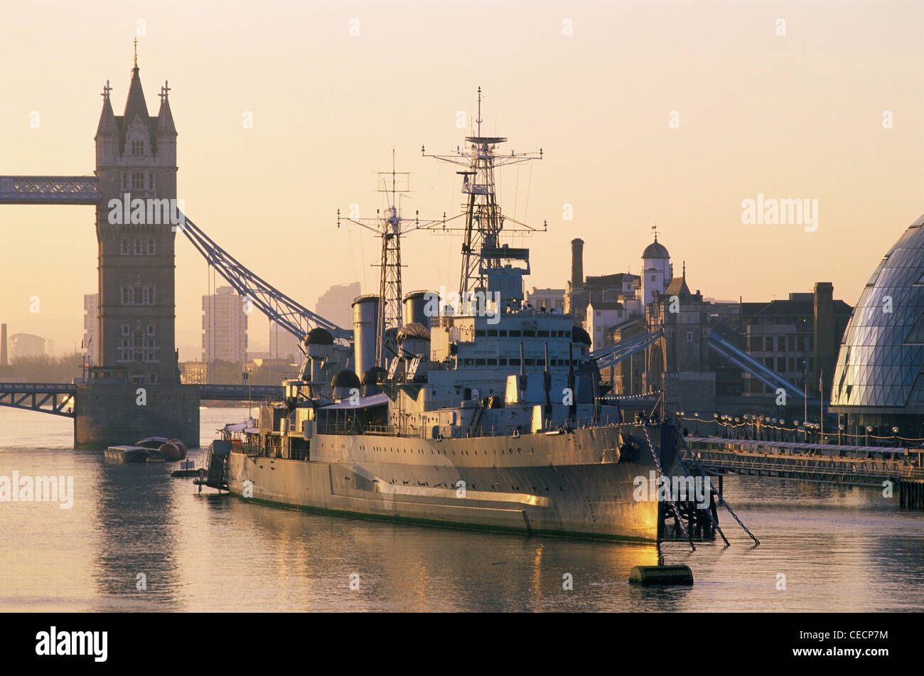 England, London, Southwark, HMS Belfast Museum Ship Stock Photo - Alamy