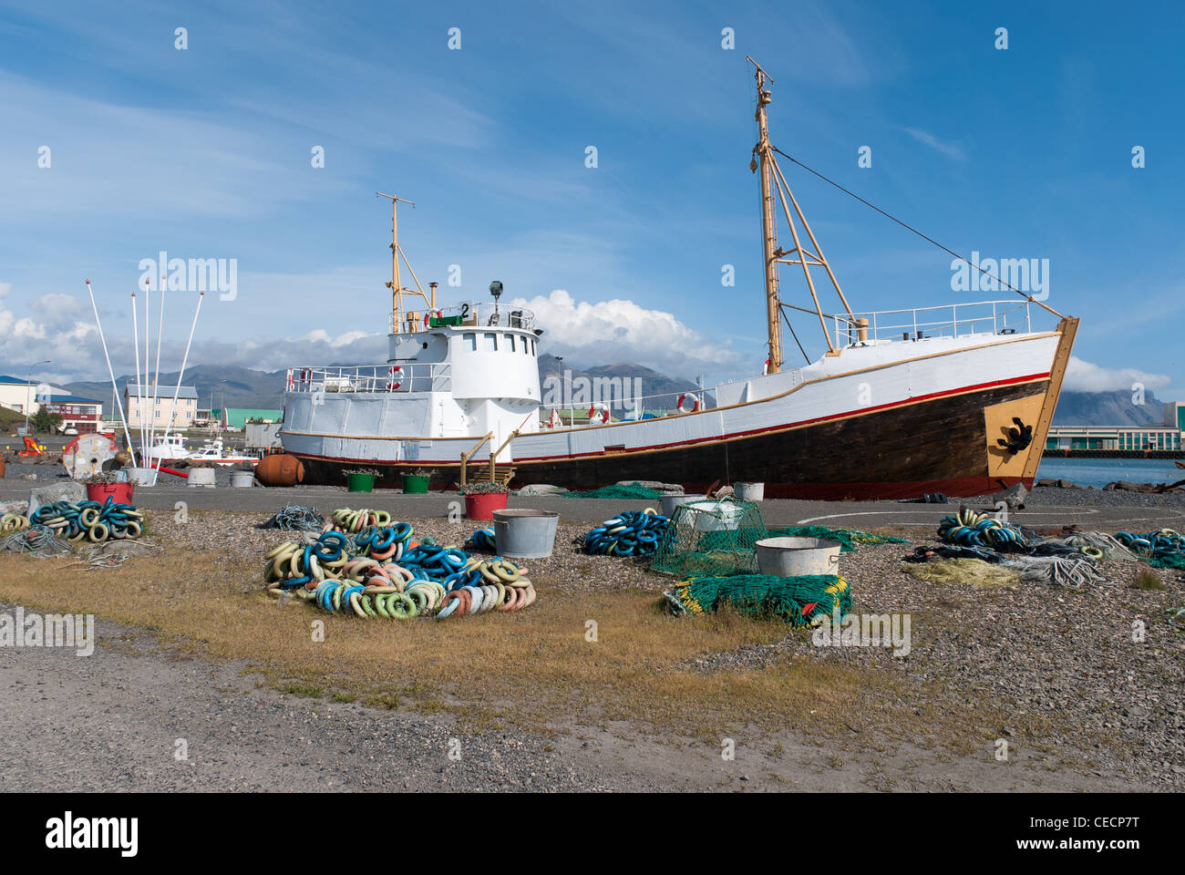 ships in the port of Hofn in Iceland Stock Photo - Alamy