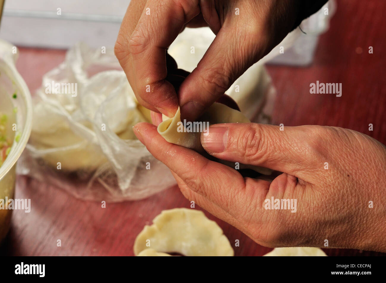 Dumpling filling hi-res stock photography and images - Alamy