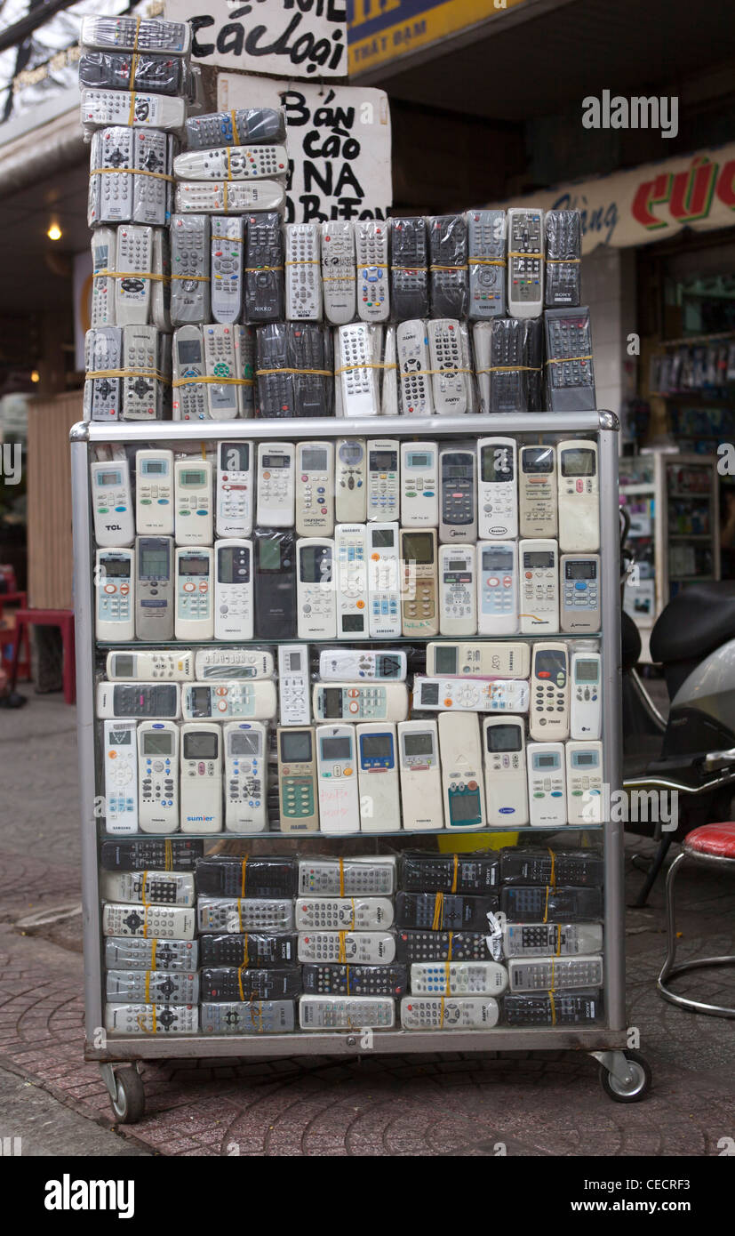 Shop display of remote controls Stock Photo - Alamy