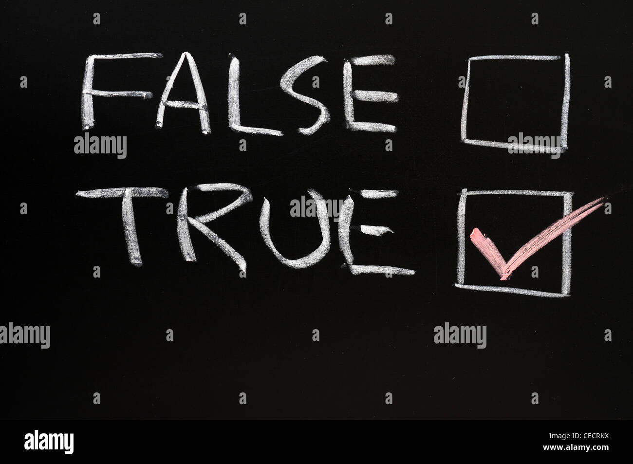false true horizontal chalk handwriting checkbox black white survey ...