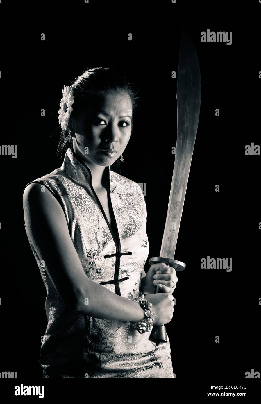 Woman with a sword hi-res stock photography and images - Alamy
