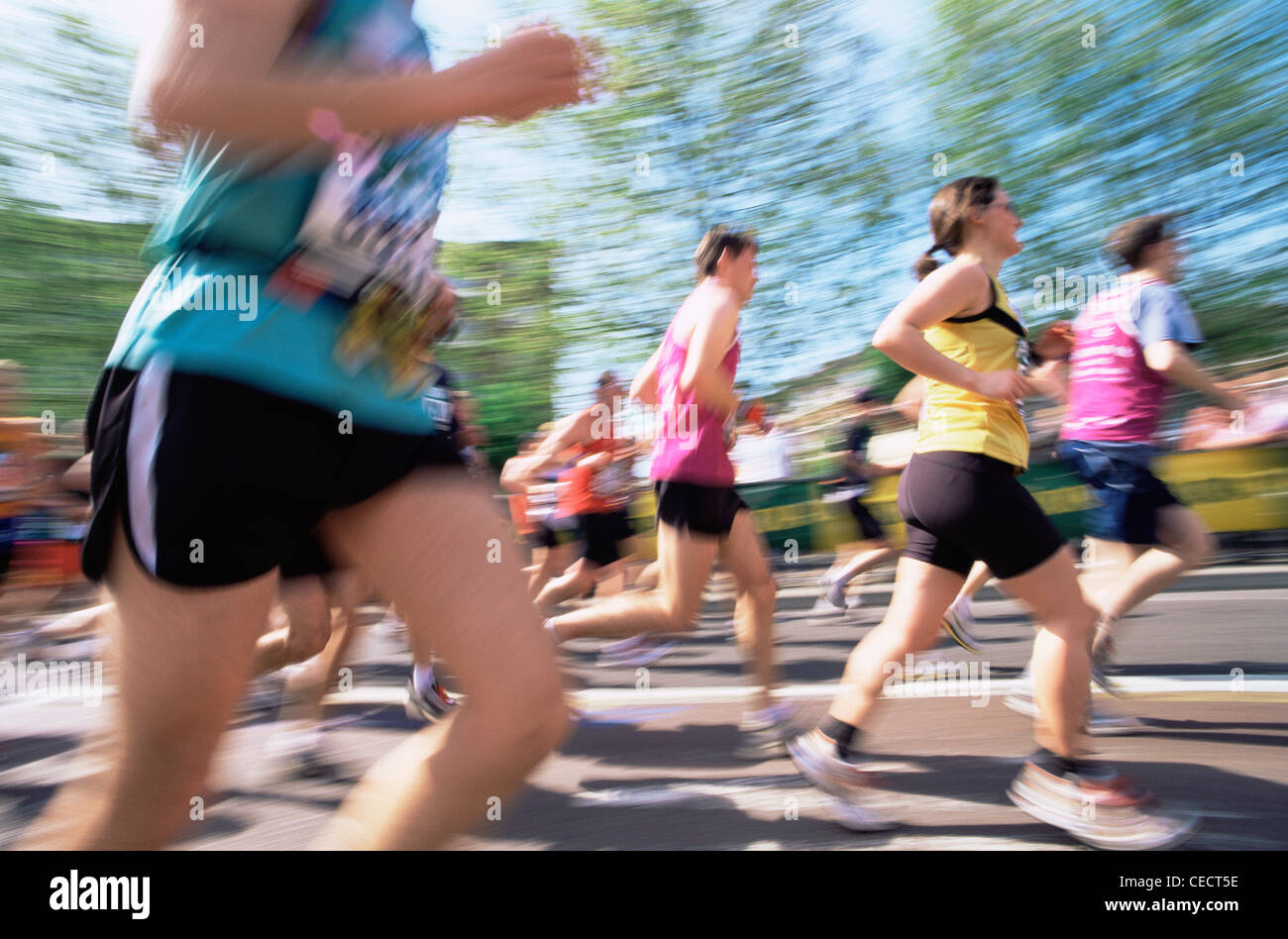 England, London, London Marathon, Crowd of Runners Stock Photo - Alamy