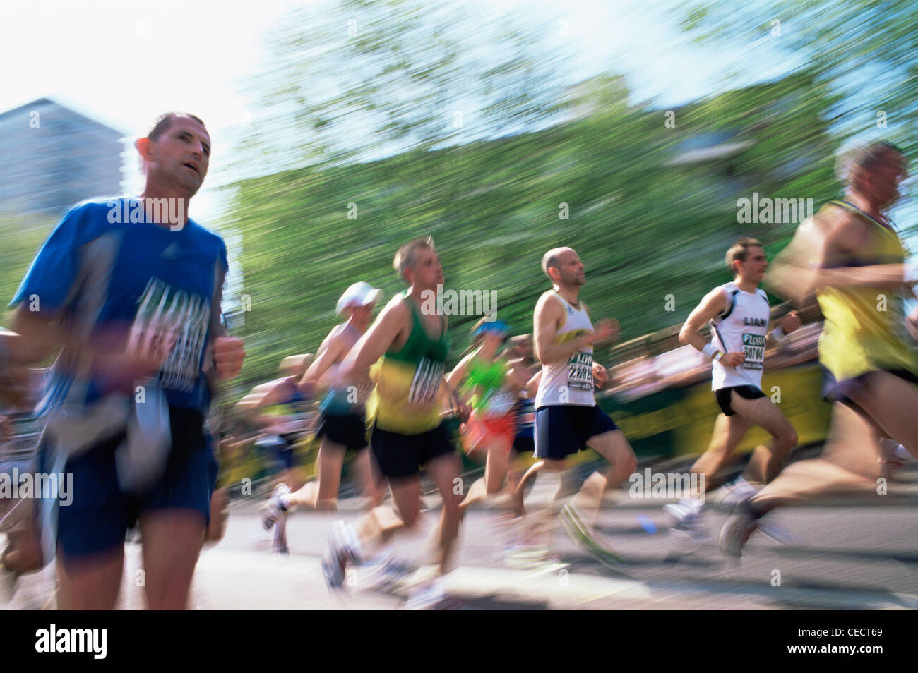 England, London, London Marathon, Crowd of Runners Stock Photo - Alamy