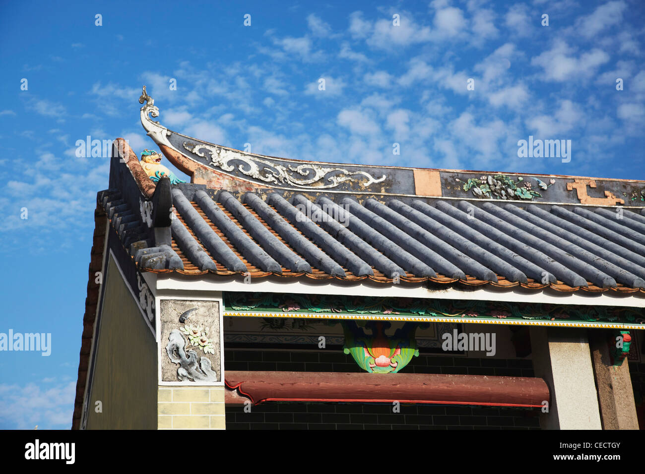 Ancestral hall, Kam Tim, New Territories, Hong Kong, China Stock Photo ...