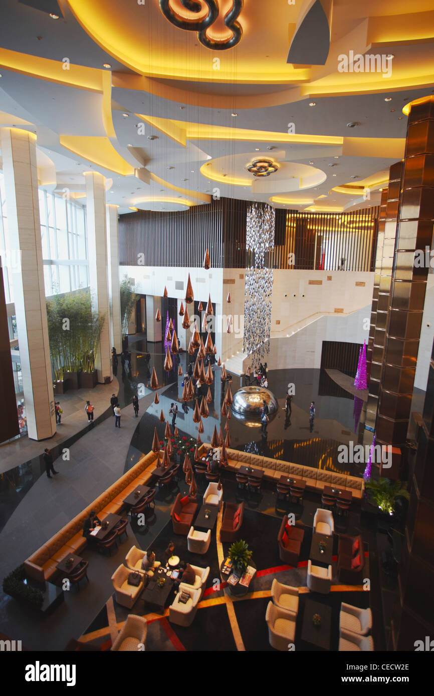 Lobby of Grand Hyatt Hotel, City of Dreams, Cotai Strip, Macau, China ...