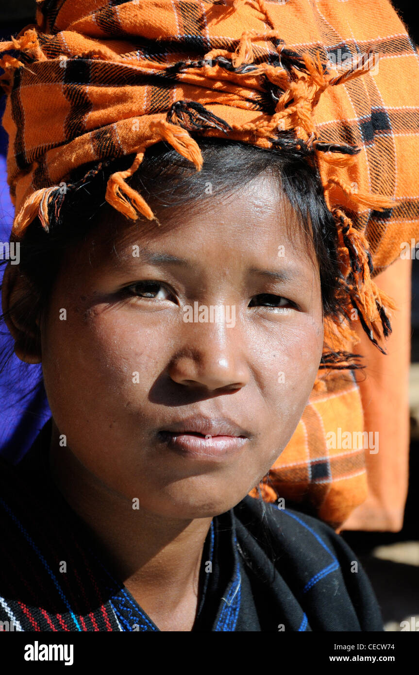 Shan State tribal people at the 5 day market on Inle Lake, Myanmar ...