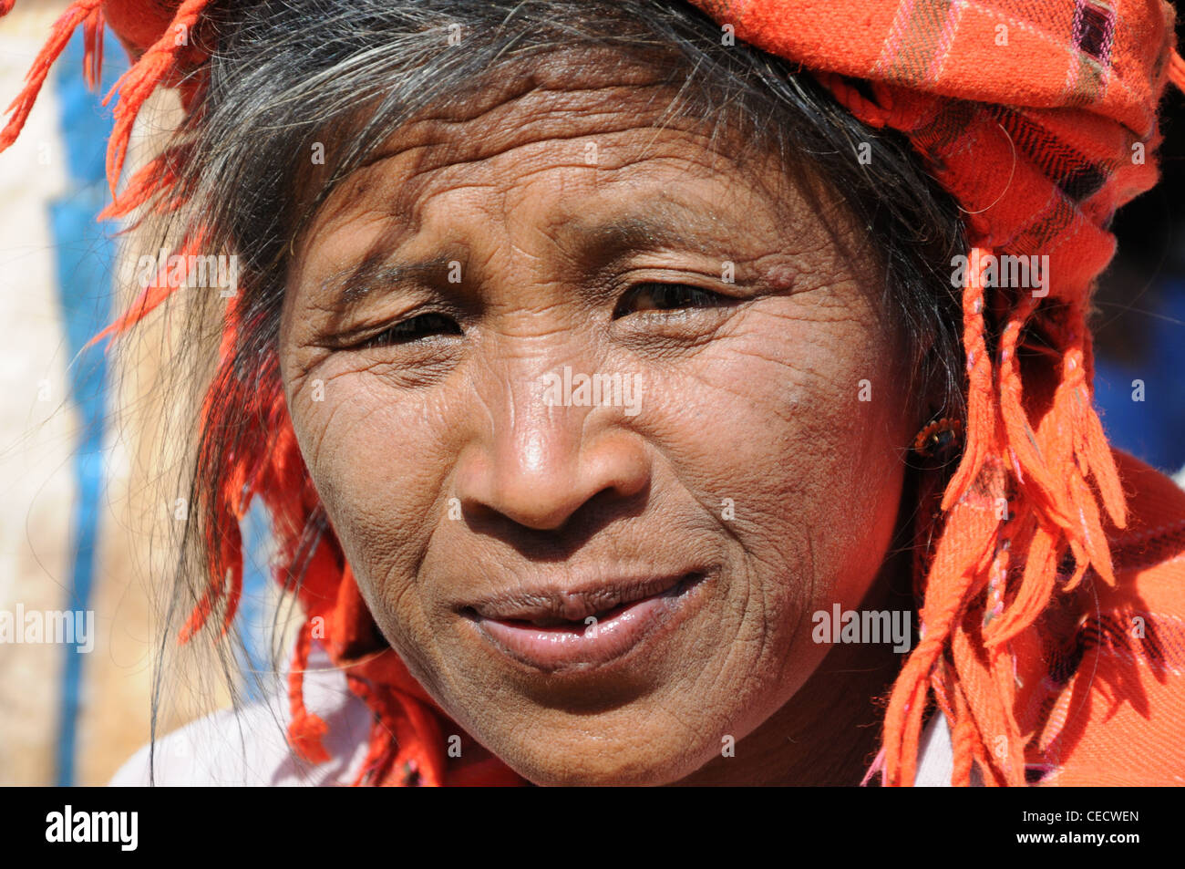 Shan State tribal people at the 5 day market on Inle Lake, Myanmar ...