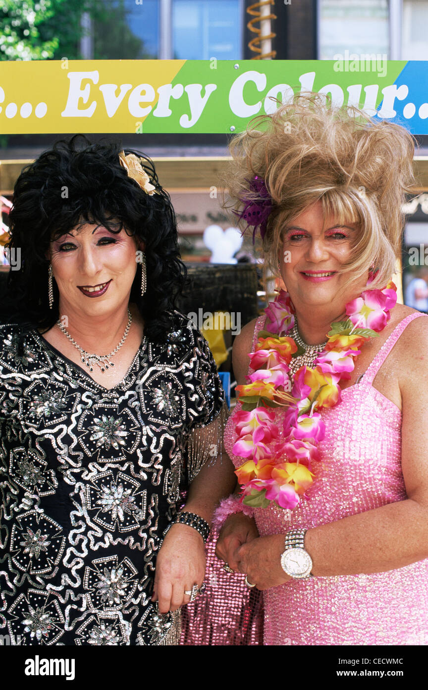 England, London, Annual Pride Festival Parade, Female Impersonators ...