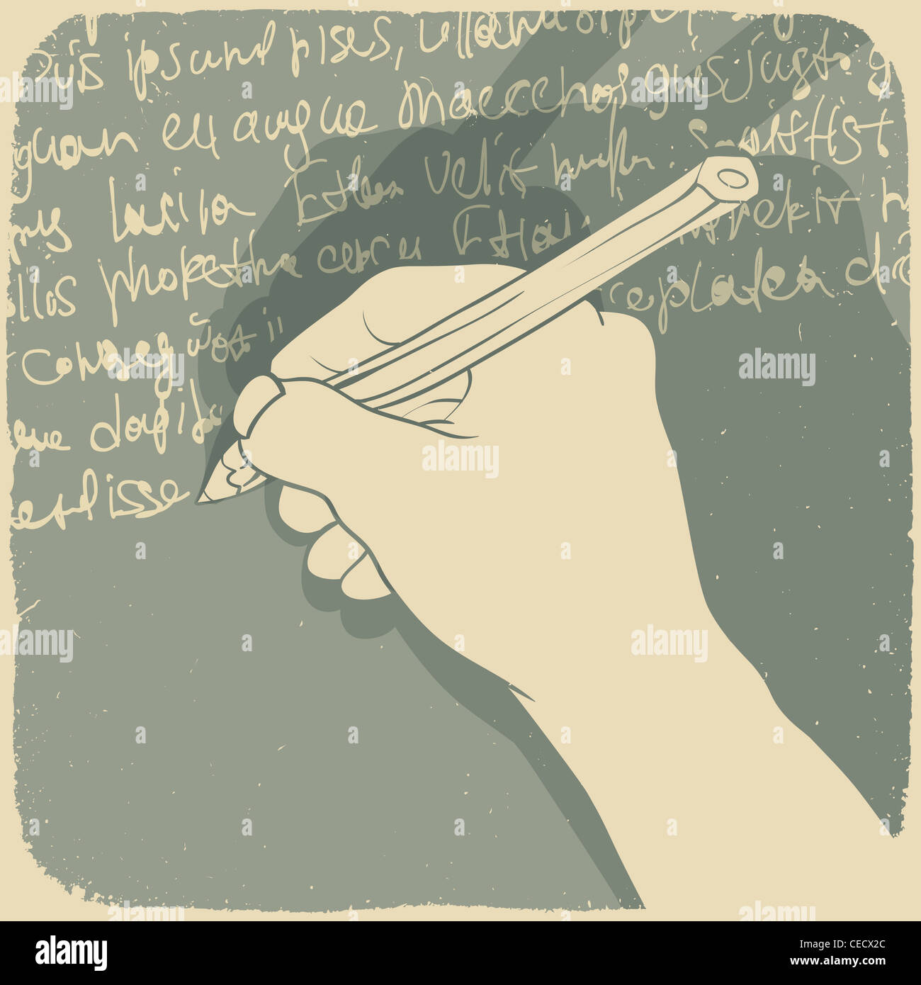 Vintage writing hand hi-res stock photography and images - Alamy