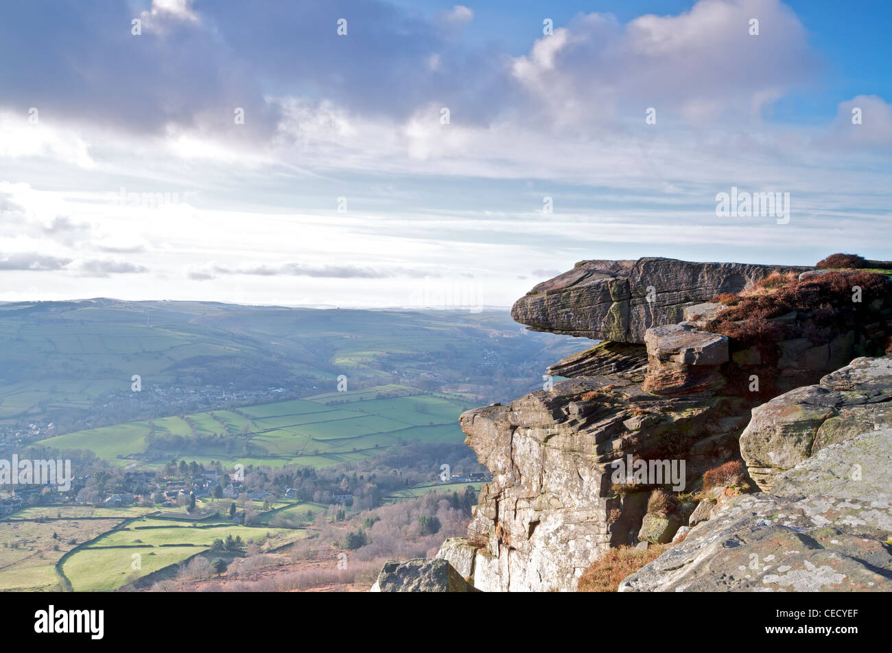 Curbar Edge, Peak District, Derbyshire Stock Photo - Alamy