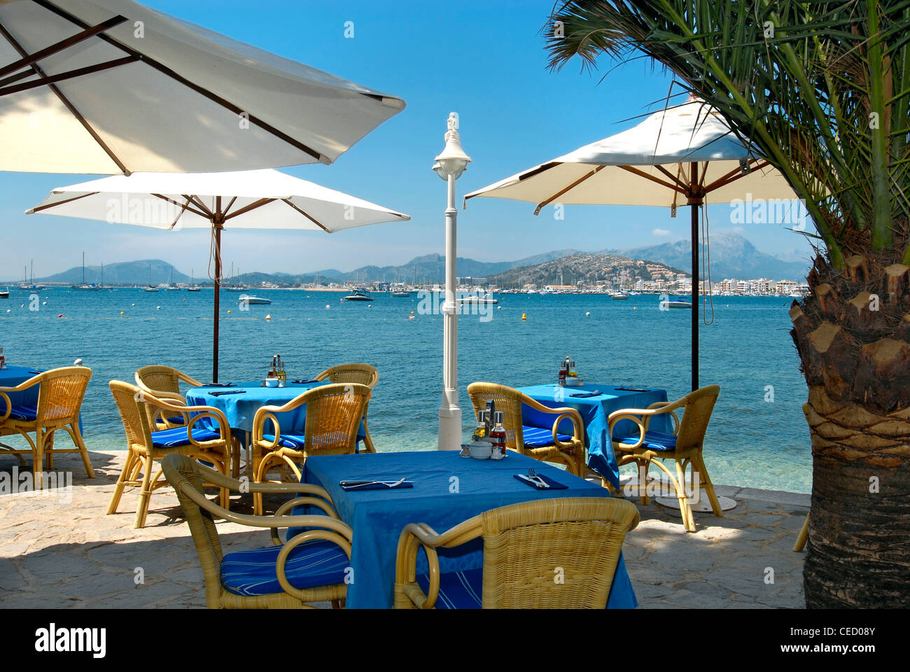 Puerto pollensa restaurant hi-res stock photography and images - Alamy
