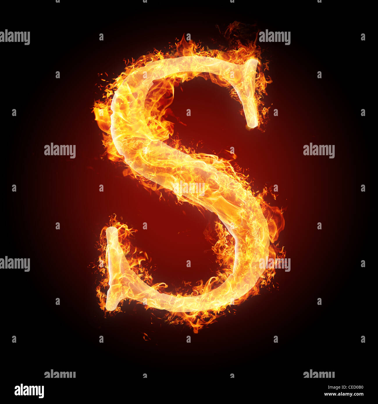 Burning objects and objects on fire background Stock Photo - Alamy