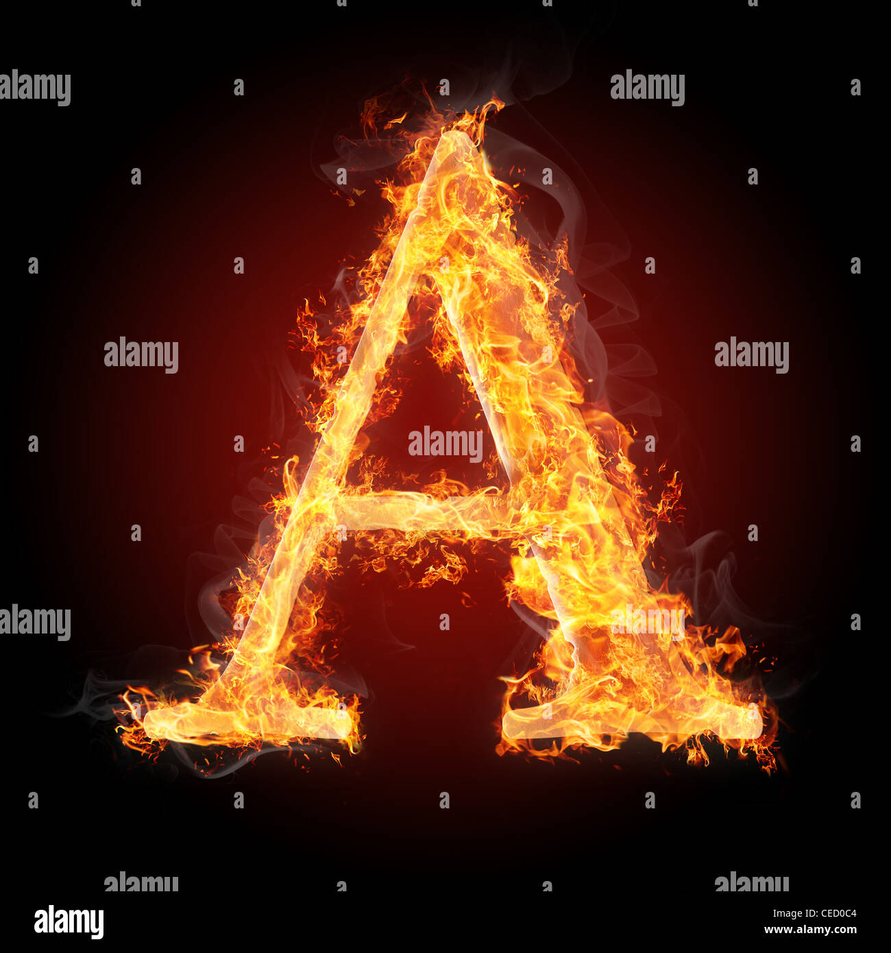 Burning objects and objects on fire background Stock Photo - Alamy