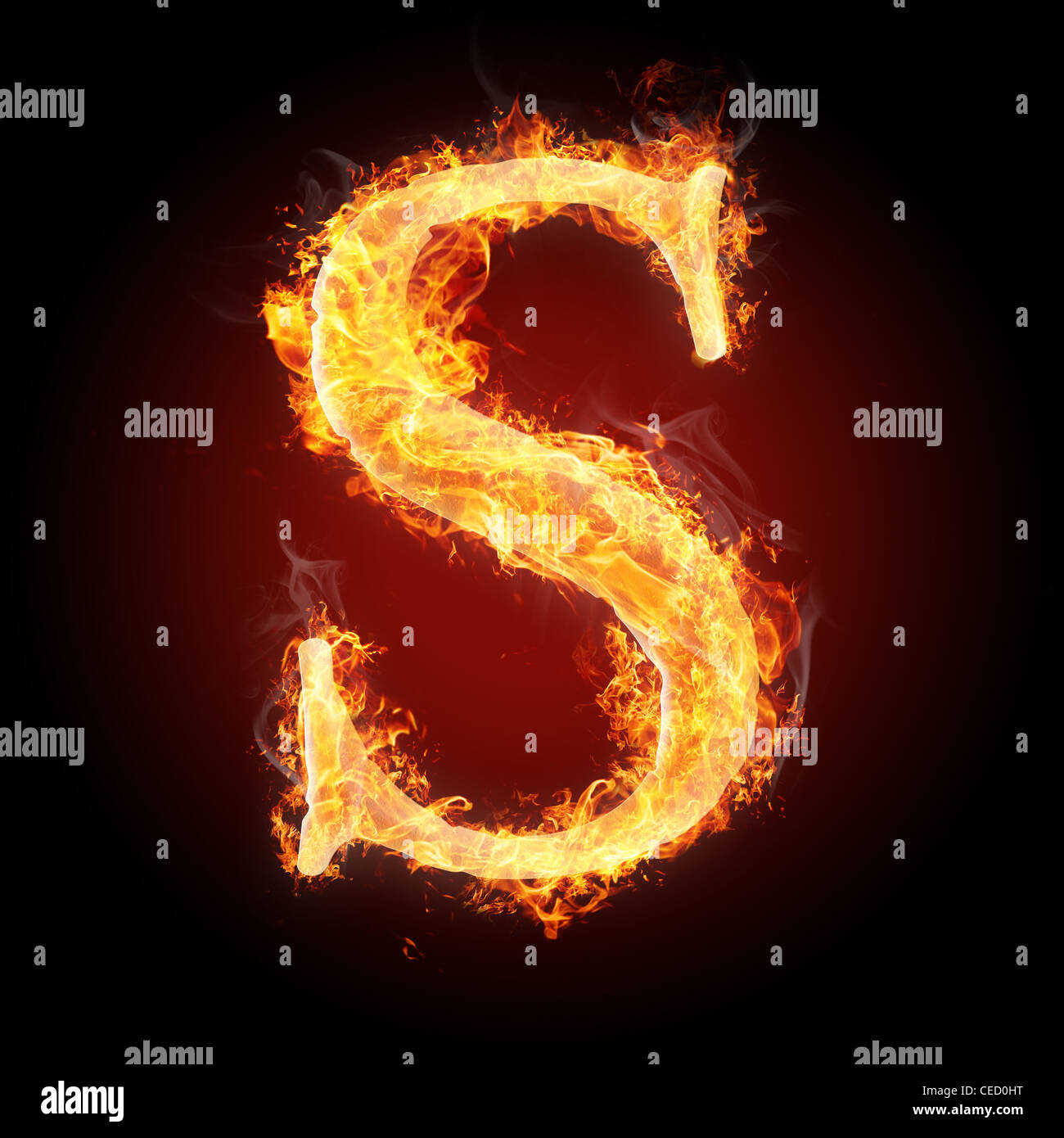 Burning objects and objects on fire background Stock Photo - Alamy