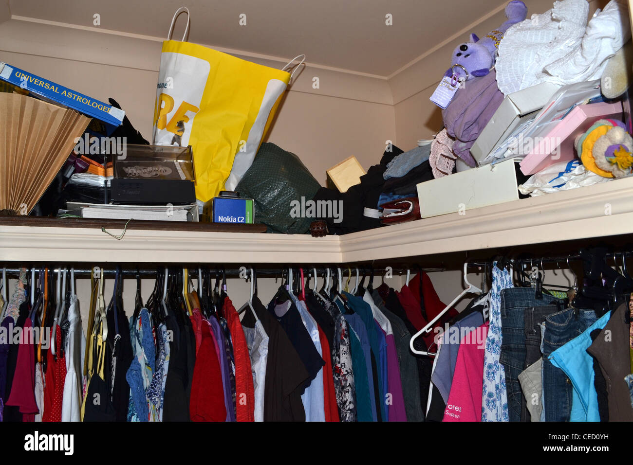 Wardrobe full of clothes hi-res stock photography and images - Alamy