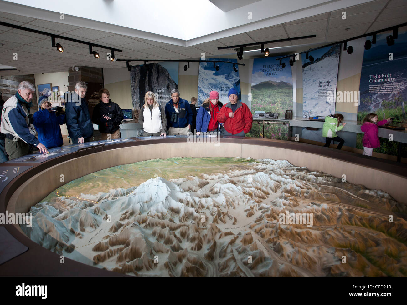 National park visitor center map hi-res stock photography and images ...