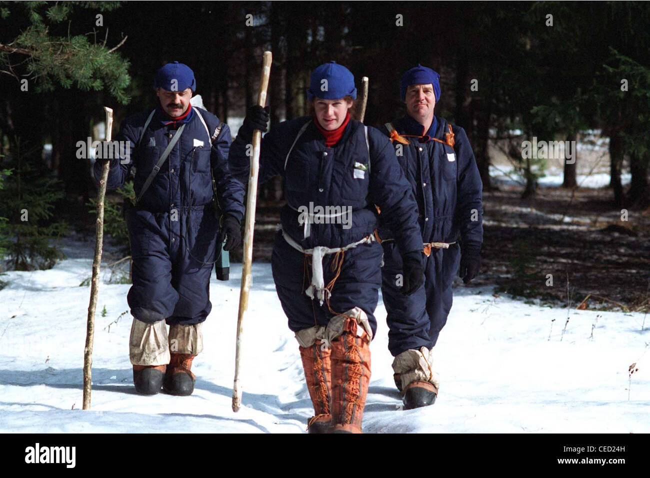 Crew commander yuri usachev from russia and jim voss hi-res stock ...