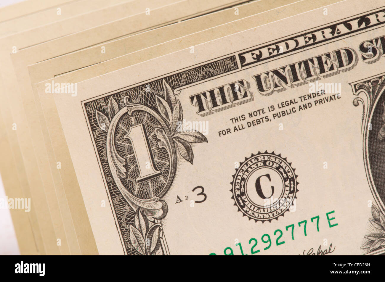 Close up American dollar bills Stock Photo - Alamy