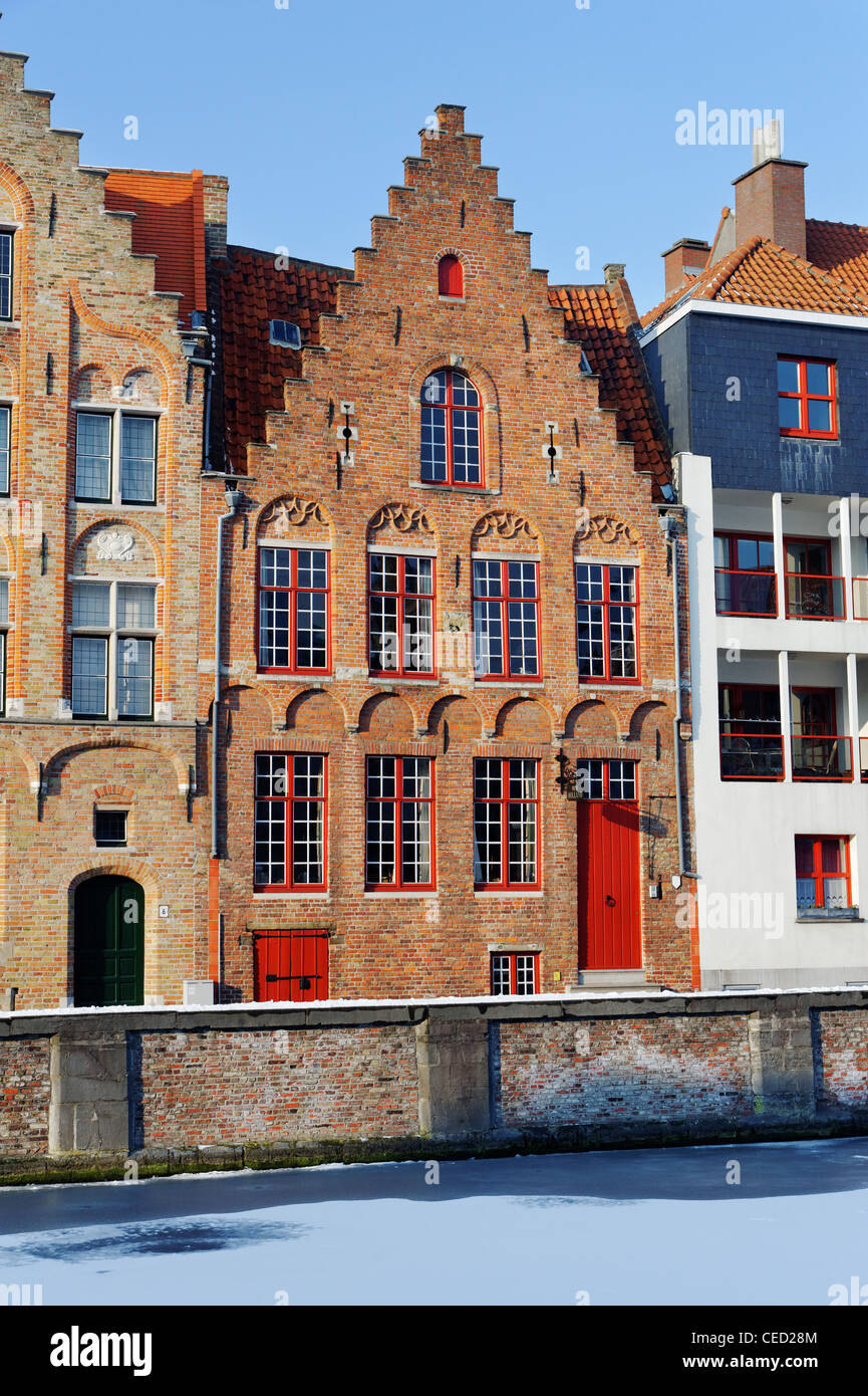 Traditional Flemish Houses - Bruges Stock Photo - Alamy