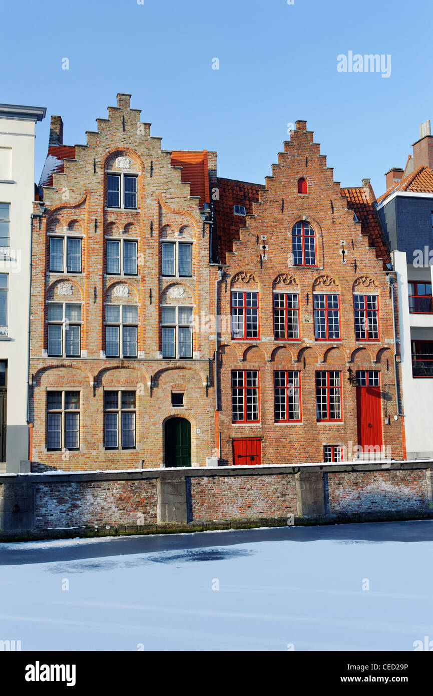 Traditional Flemish Houses - Bruges Stock Photo - Alamy