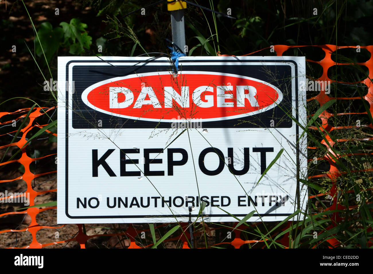 Keep out hazard sign hi-res stock photography and images - Alamy