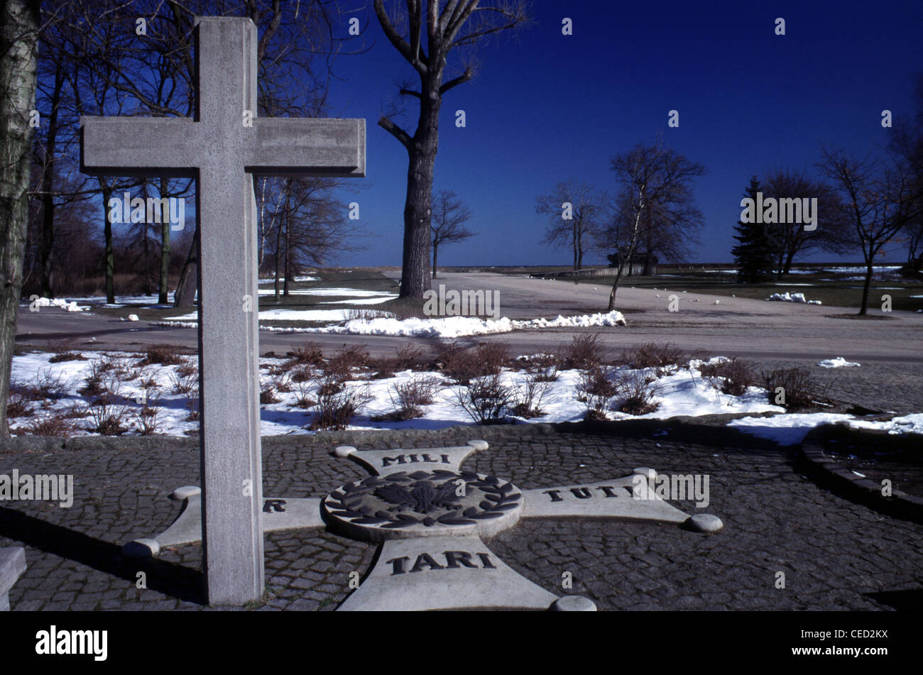 The Westerplatte memorial site in memory of the Polish defenders in ...
