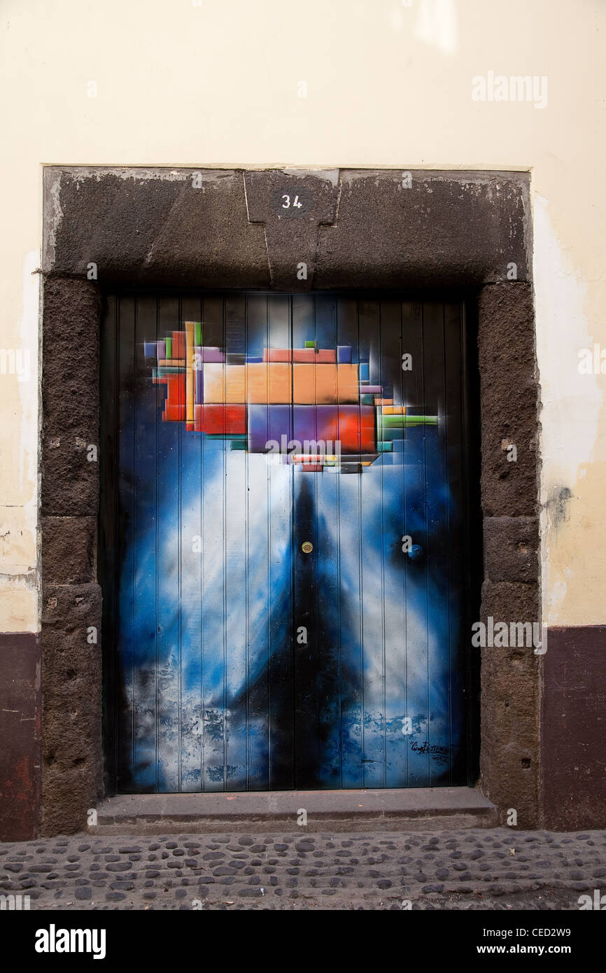 Funchal Old Town Painted Doors on Rua de Santa Maria36 Maria Freitas ...