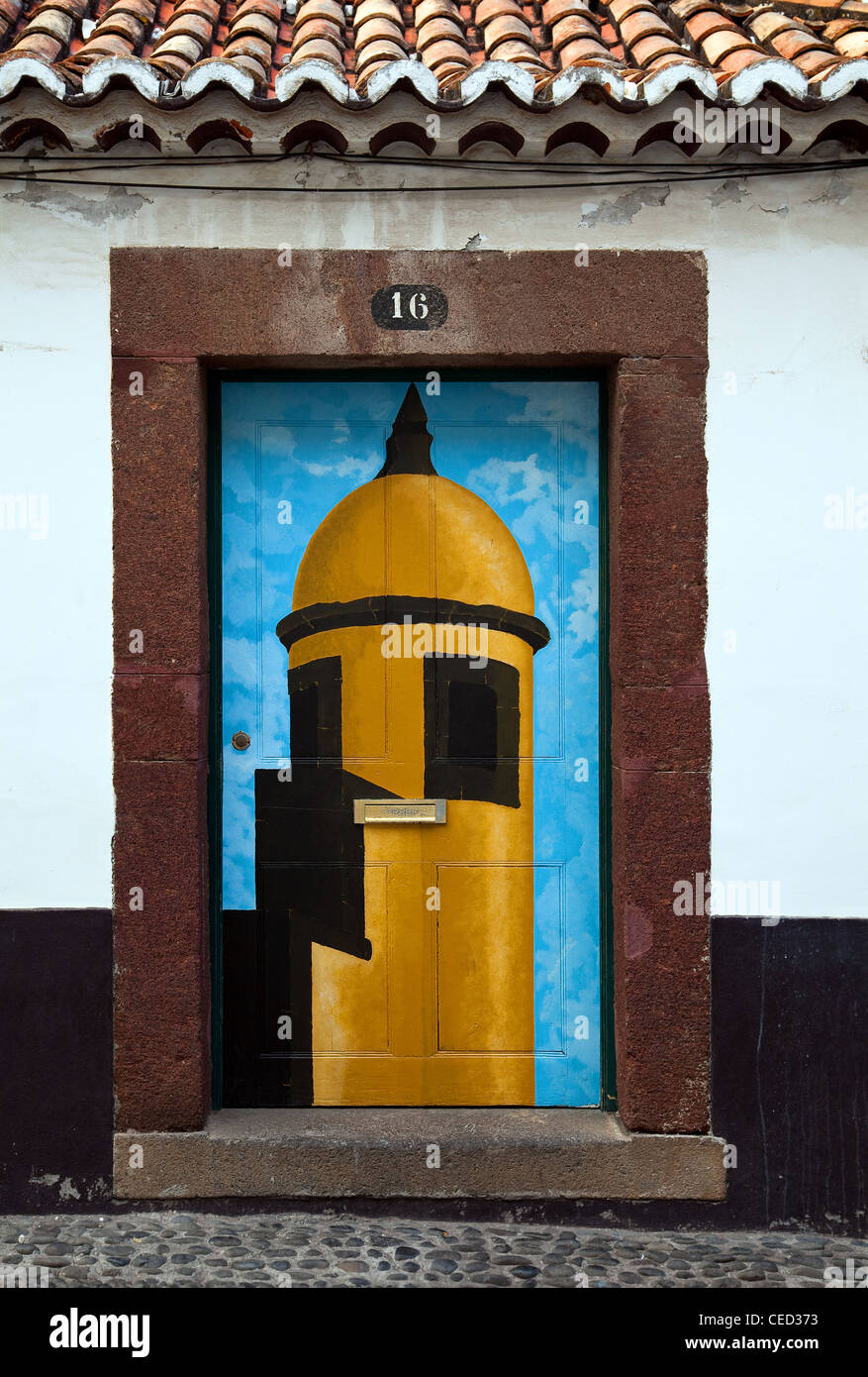 Funchal Old Town Painted Doors on Rua de Santa MariaZona Historica do ...