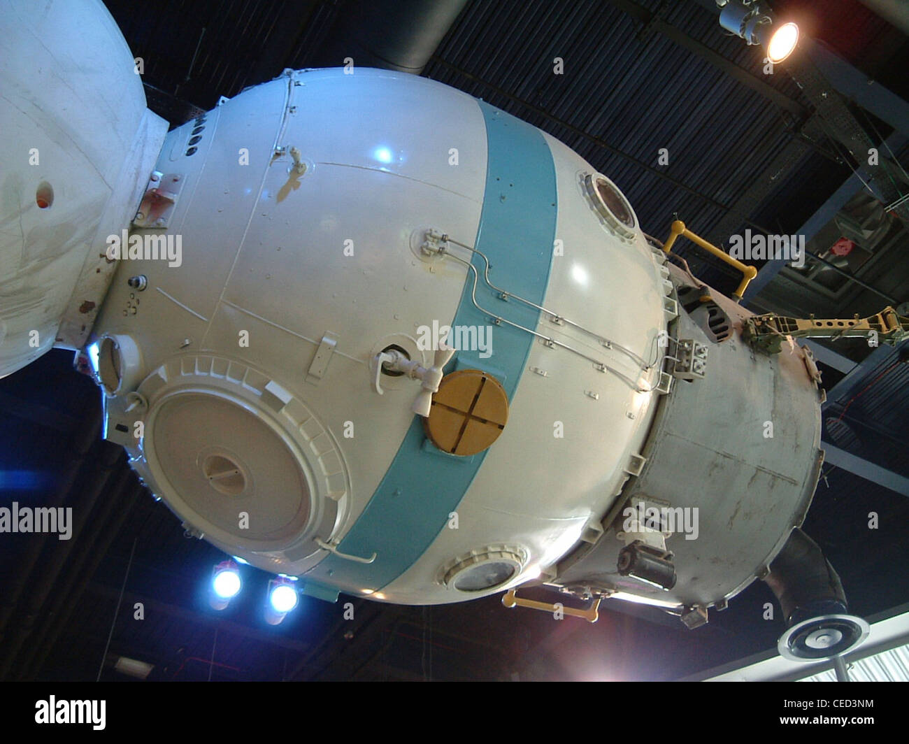 Russian Soyuz space capsule, in the National Space Centre, Leicester ...