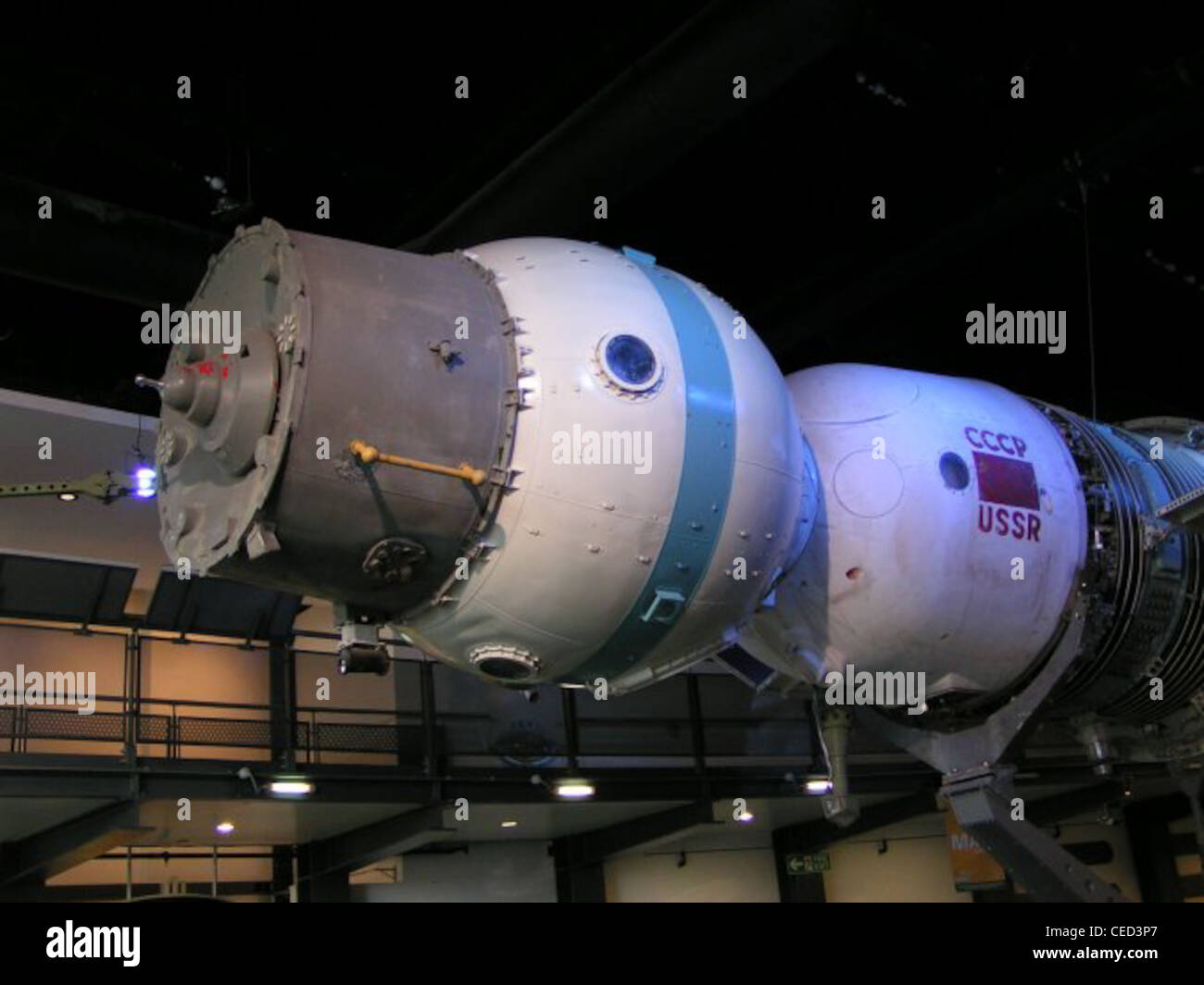 Russian Soyuz space capsule, in the National Space Centre, Leicester ...