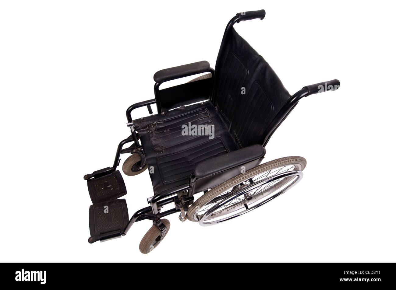 Wheelchair isolated in white background Stock Photo - Alamy