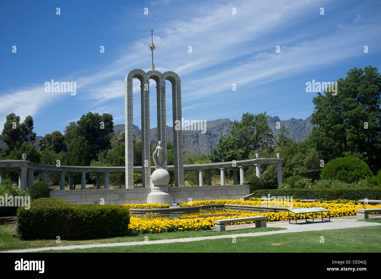 The Huguenot Monument in Franschhoek South Africa Stock Photo - Alamy