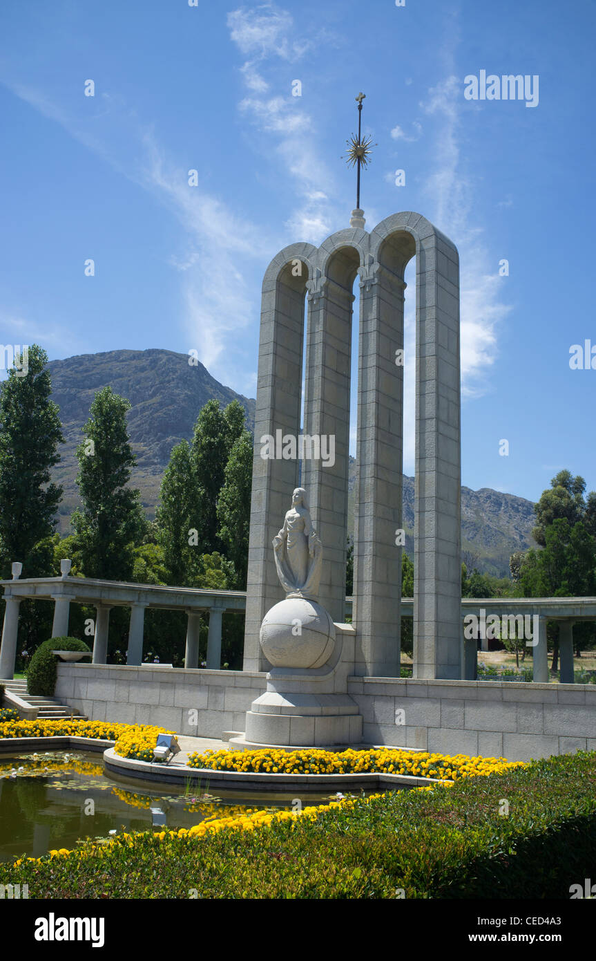 The Huguenot Monument in Franschhoek South Africa Stock Photo - Alamy