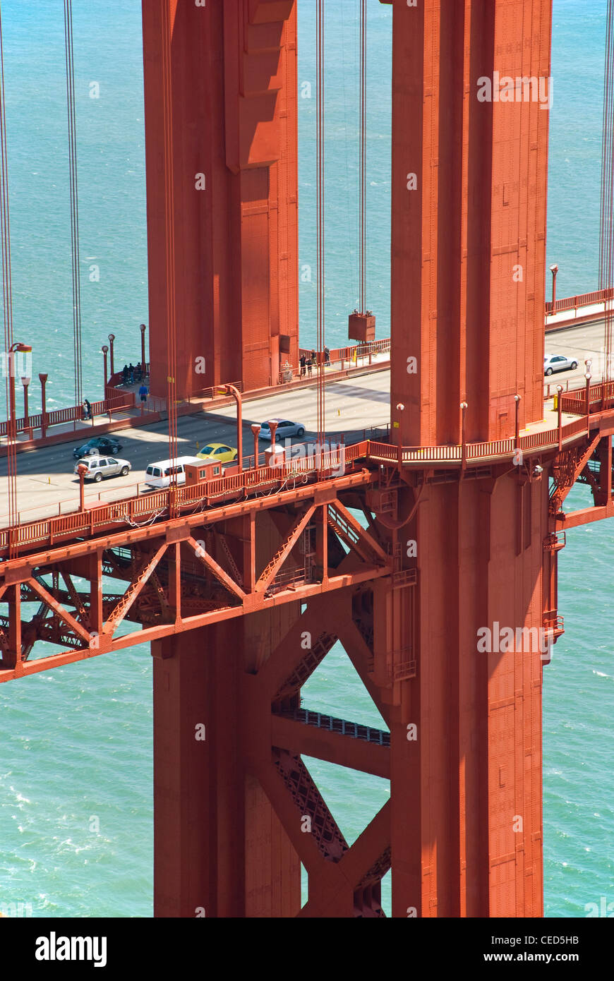 Cars passing Golden Gate Bridge in San Francisco Stock Photo - Alamy