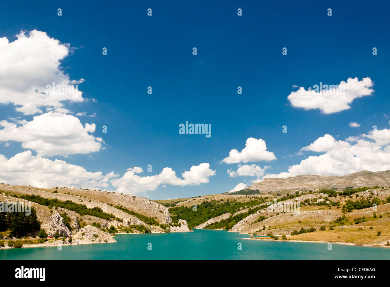 Balkans view on Zalomska river in Bosnia and Herzegovina Stock Photo ...