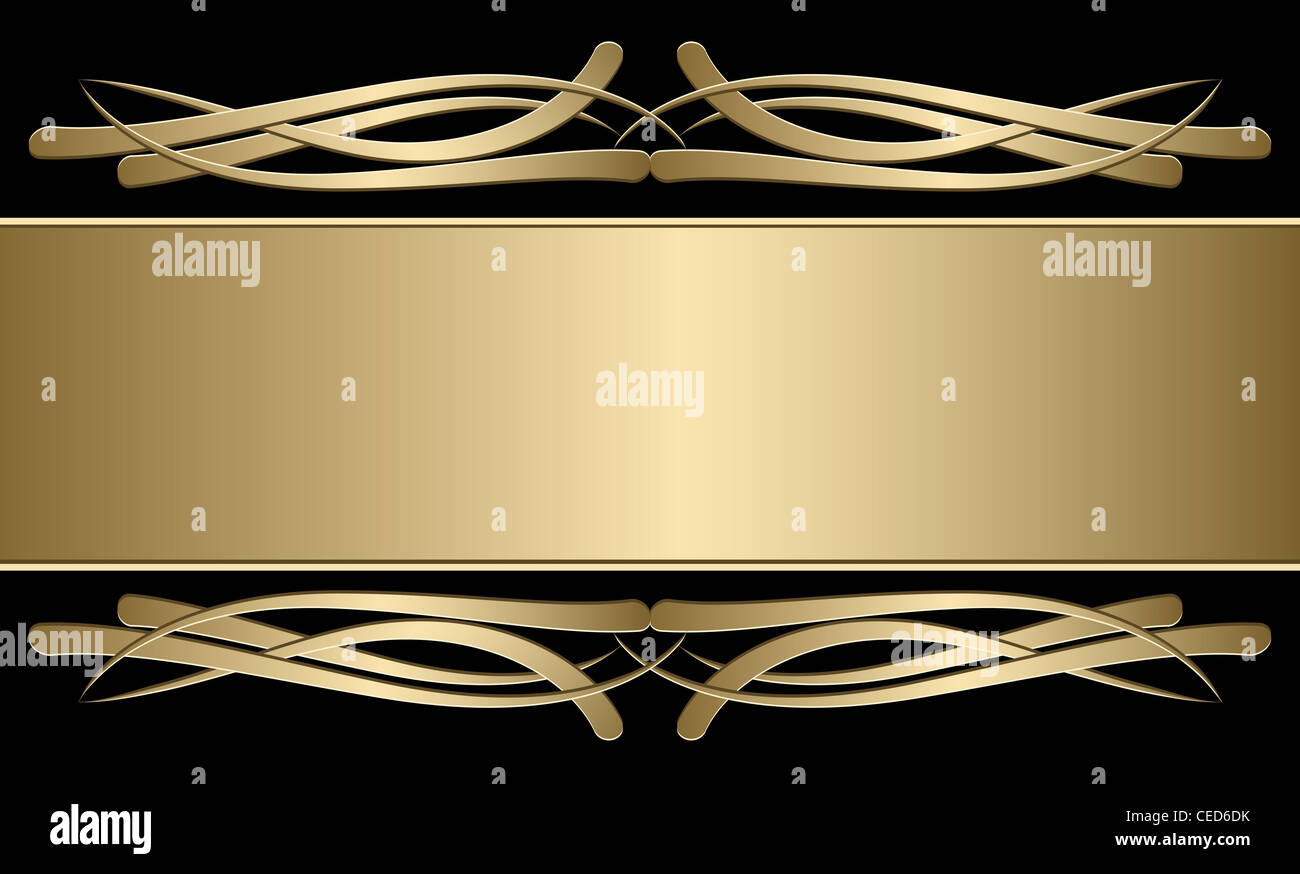 Vintage frame with a gold stamping Stock Photo - Alamy