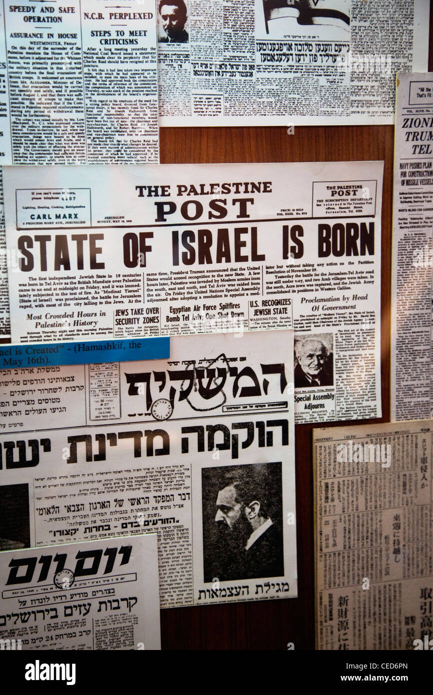 Israel, Tel Aviv, Independence Hall, site of the proclamation of ...